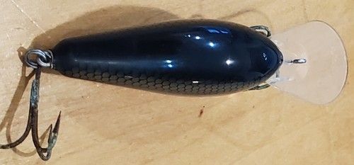 Vintage Bagley's DB-3 Wood Fishing Lure Tennessee Shad TS Orange Belly ...