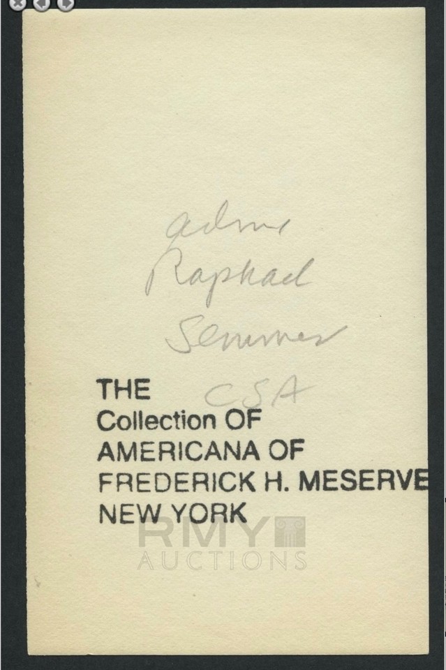 1861 Raphael Semmes-Confederate Civil War General-Extremely Rare ...