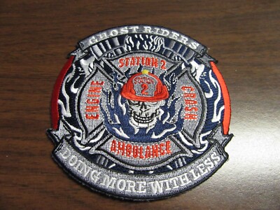 US Naval Station Mid Atlantic Fire Station 2 Ghost Riders Patch RCP | eBay