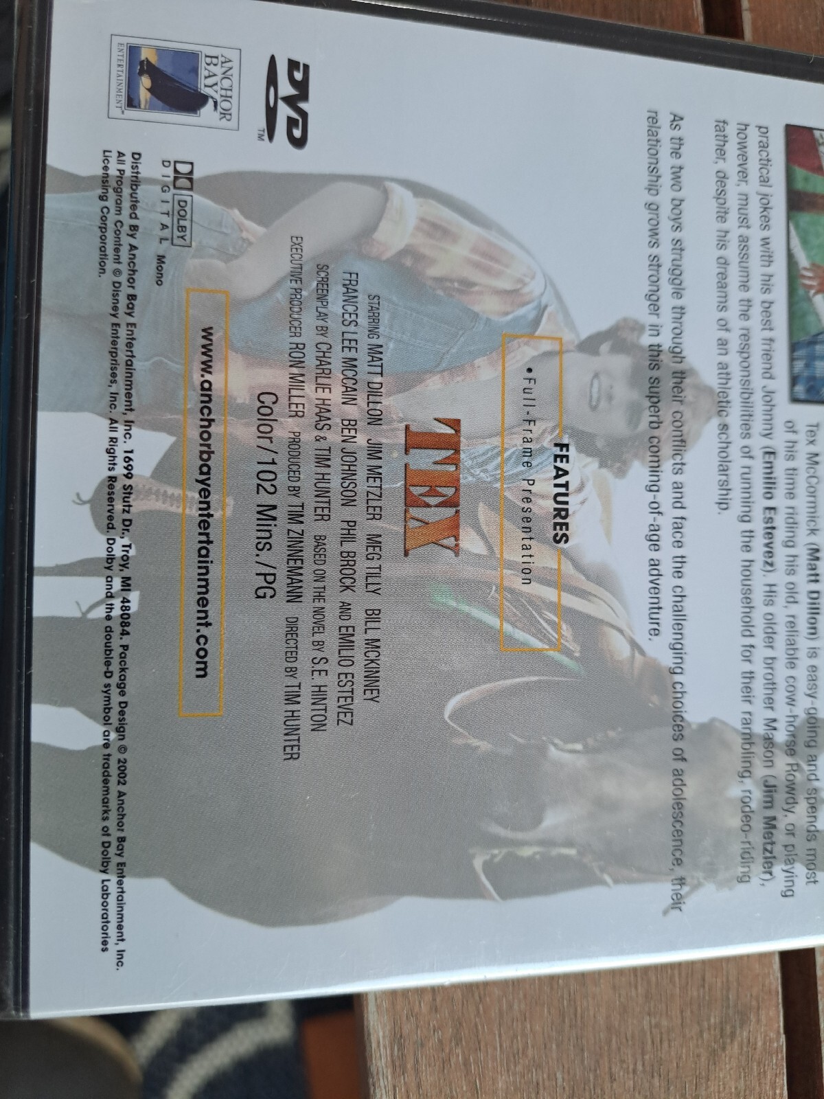 Tex (DVD, 2002) for sale online | eBay