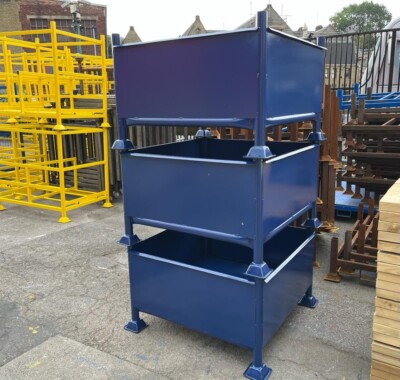 STOCK CLEARANCE (deal for 3) 1M x 1M x 650 Steel Box Stillage | eBay UK