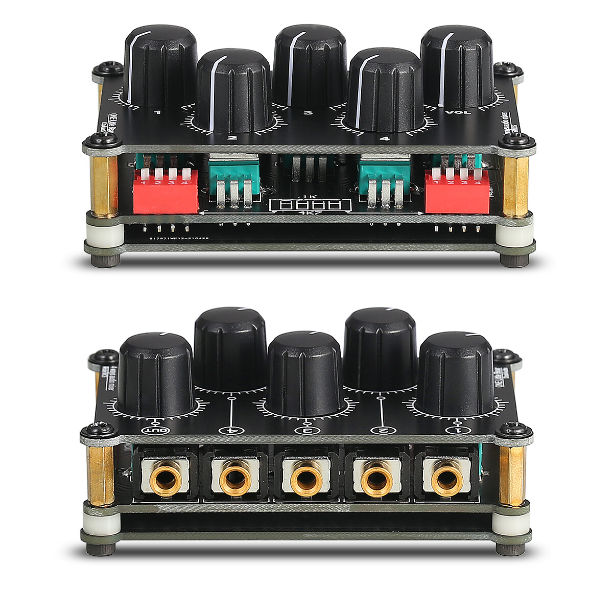 Passive Audio Mixer Circuit Stereo Mixer Audio (2 Input 4 Output) Push