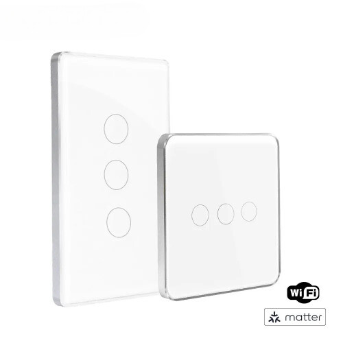WiFi US EU Wall Light Switch 1 2 3 4 Gangs Neutral Required with Touch ...