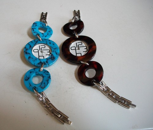 Tortoise Shell & Turquoise Fashion Metal Acrylic Women's Casual Watch ...