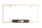 BMW OEM M Logo Polished Stainless Steel License Plate Frame SINGLE ...