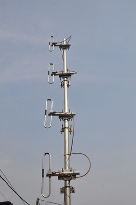 VHF Antenna 4 Bay Folded Dipole 8dB 300W OMNI Directional Repeater High ...