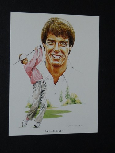 IMPERIAL PUBLISHING CARD 1990 GOLF AMERICAN GOLFERS #2 USA PAUL AZINGER ...