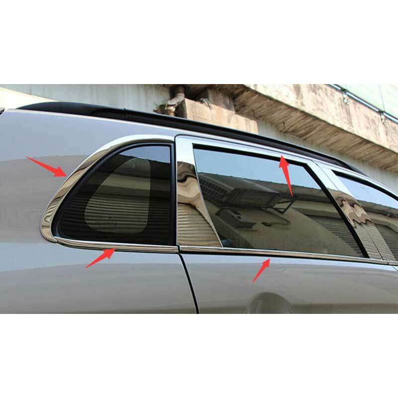 For Outlander Sport 2011-2021 Chrome Windows Strip Sill Molding Cover ...