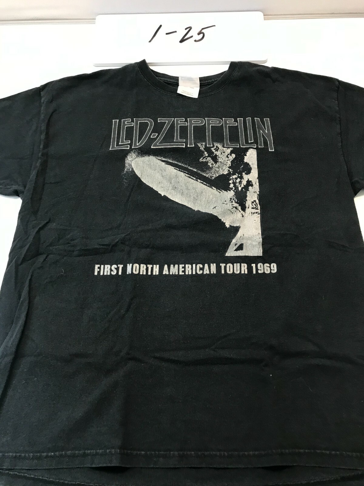Men's XL VTG Led Zeppelin First North American Tour 1… - Gem
