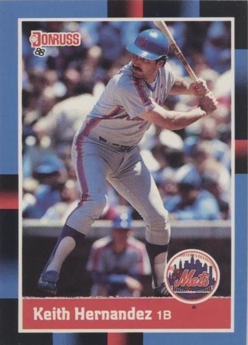 1988 Donruss - Keith Hernandez #316 Solid Blue Upper Left Corner for ...