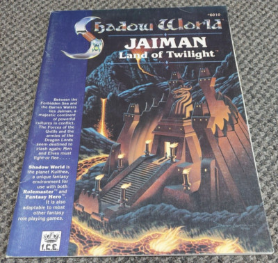 Shadow World - Jaiman Land of Twilight - Rolemaster RPG - ICE #6010 | eBay