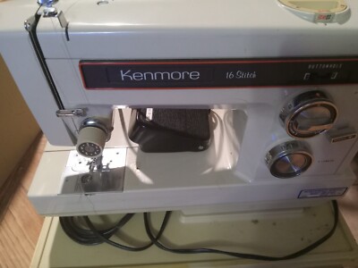 Vintage Sears Kenmore Model 158.15810 Sewing Machine w/pedal & Hard ...
