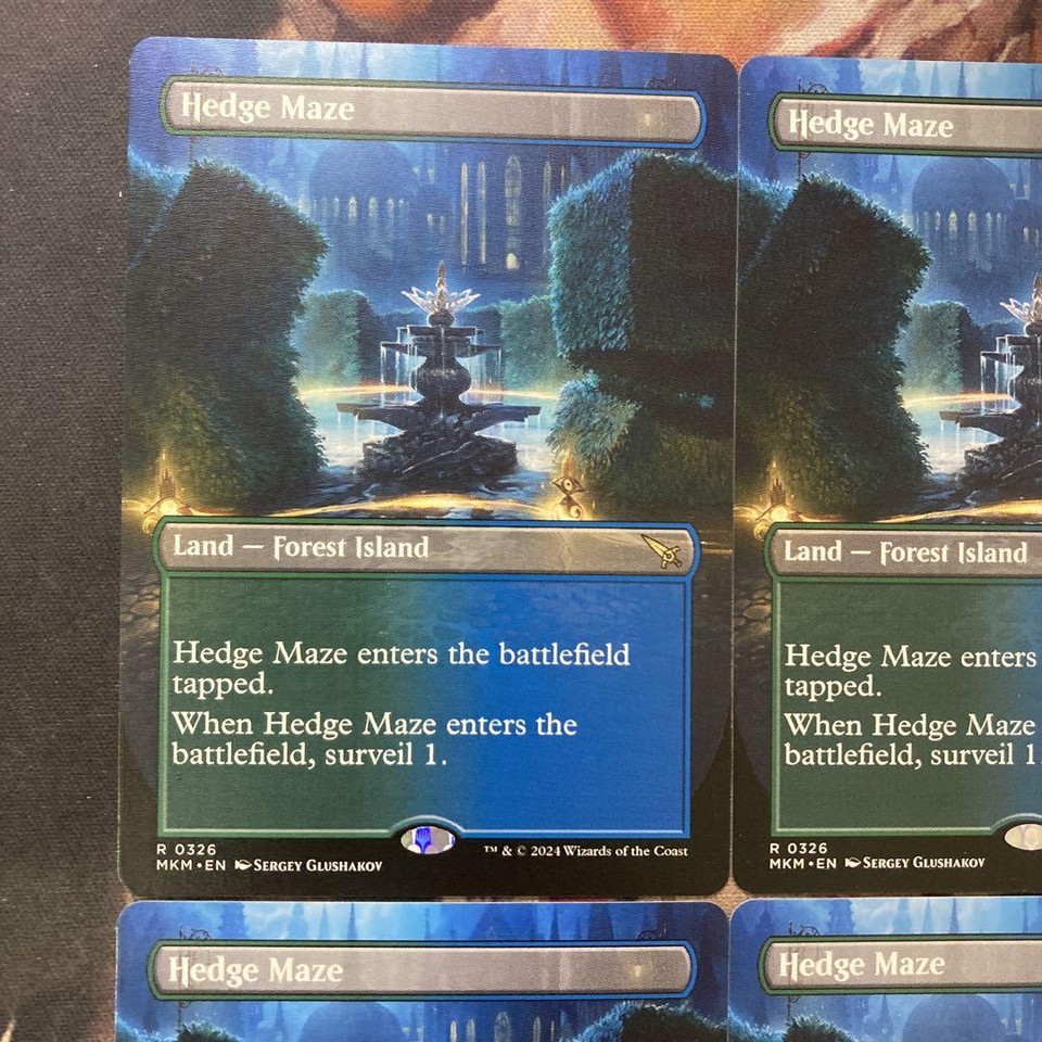 Mtg Maze Garden Borderless English Set Of 4 | eBay