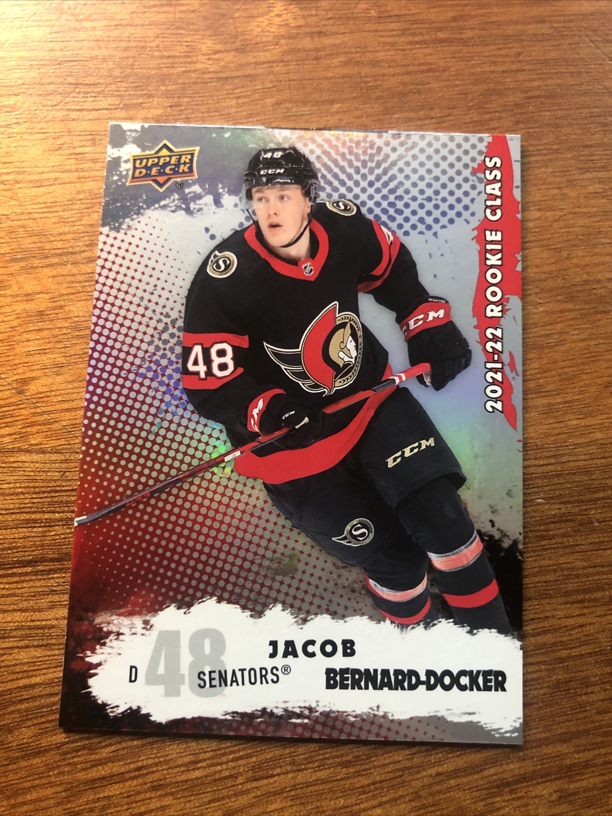2021-22 Upper Deck JACOB BERNARD-DOCKER ROOKIE CLASS SILVER FOIL RC-5 ...