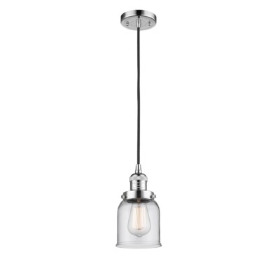Innovations 1-LT LED SM Bell 201C Mini Pendant, Chrome/Clear - 201C-PC ...