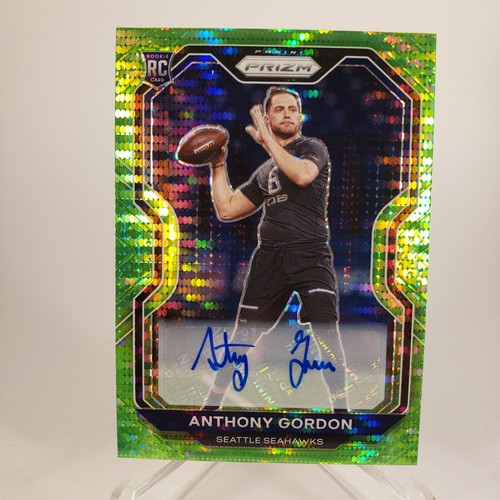 2020 Anthony Gordon Rookie Auto Panini Prizm Neon Green Pulsar #391 ...