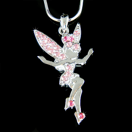 Pink Tinkerbell made with Swarovski Crystal Fairy Tinker Bell PIXIE ...
