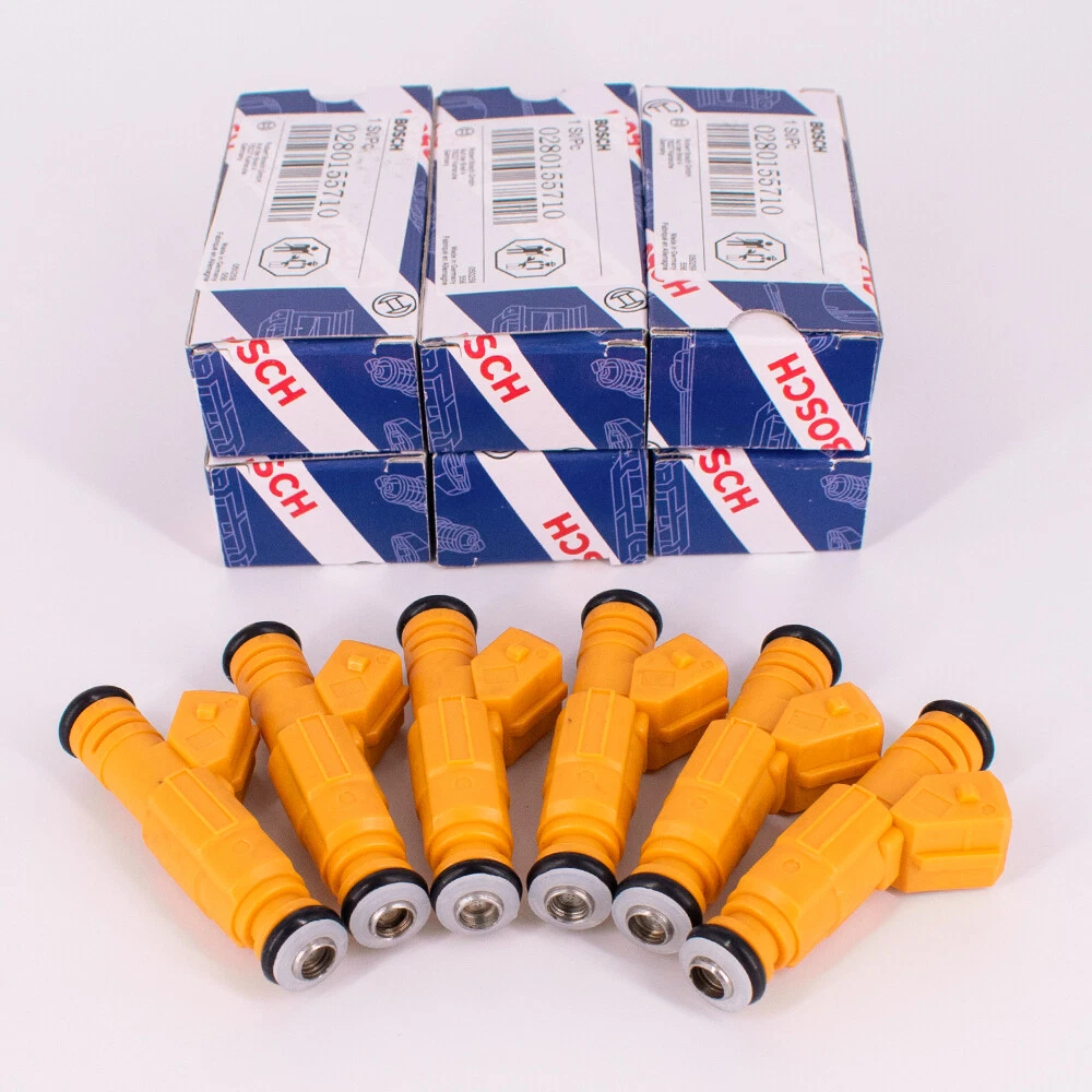 6 Bosch Fuel Injectors Fits For JEEP Cherokee 87-98 4.0L 0280155710 EV1 ...