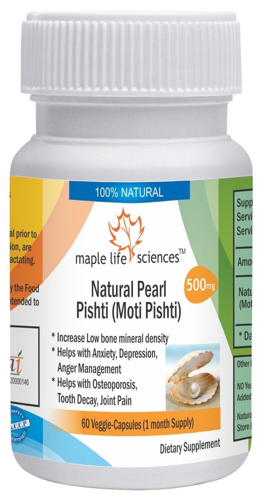 ORGANIC Pearl pishti Capsules Moti Pishti Mukta Pishti Rich source of ...