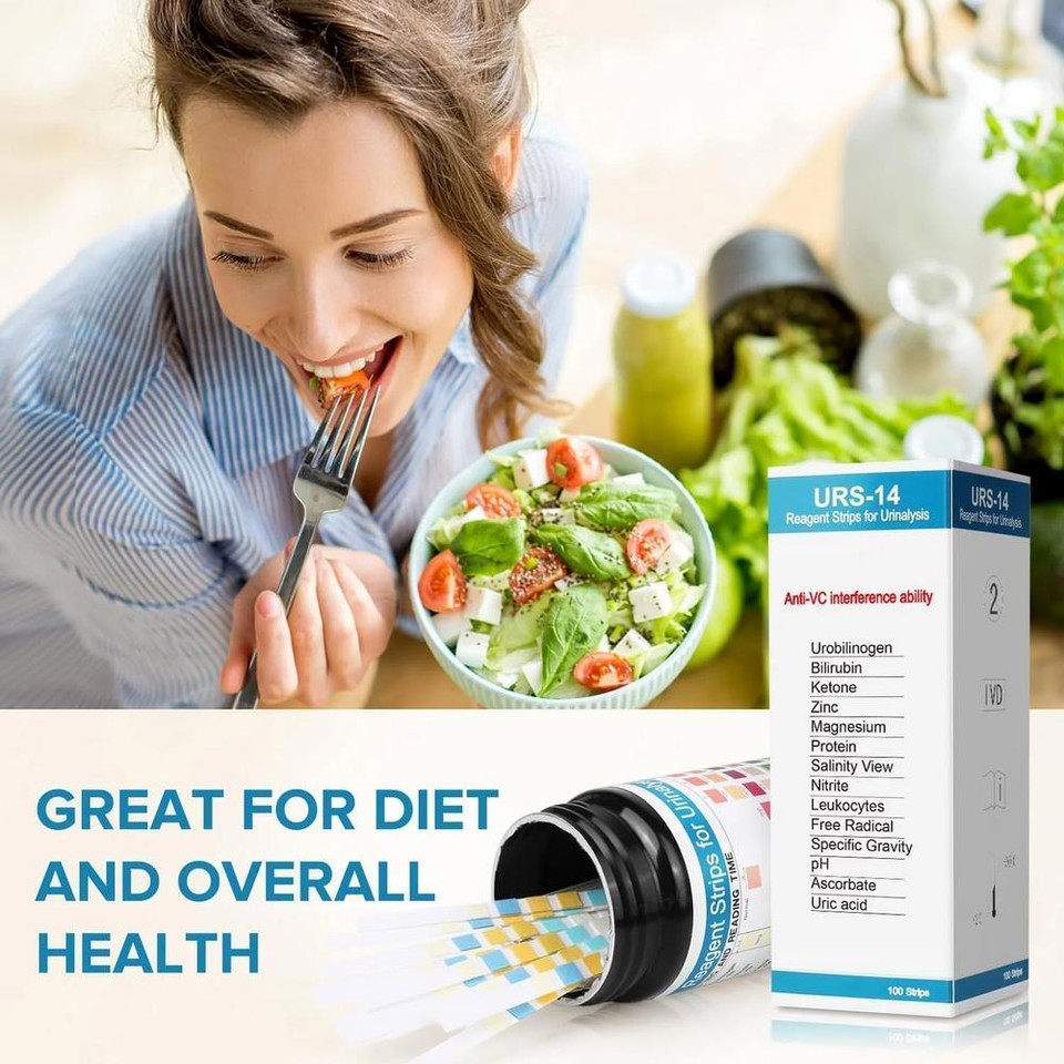 URS-14 100 strips Urinalysis Reagent Test Paper 14 Test、 Strips ...