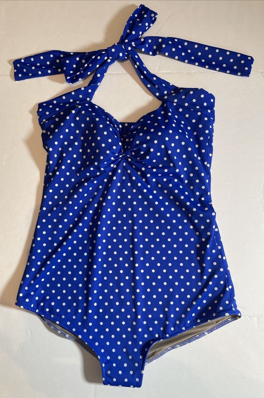 Red Dolly The Dottie Royal Blue White Polka Dot Pin U… - Gem