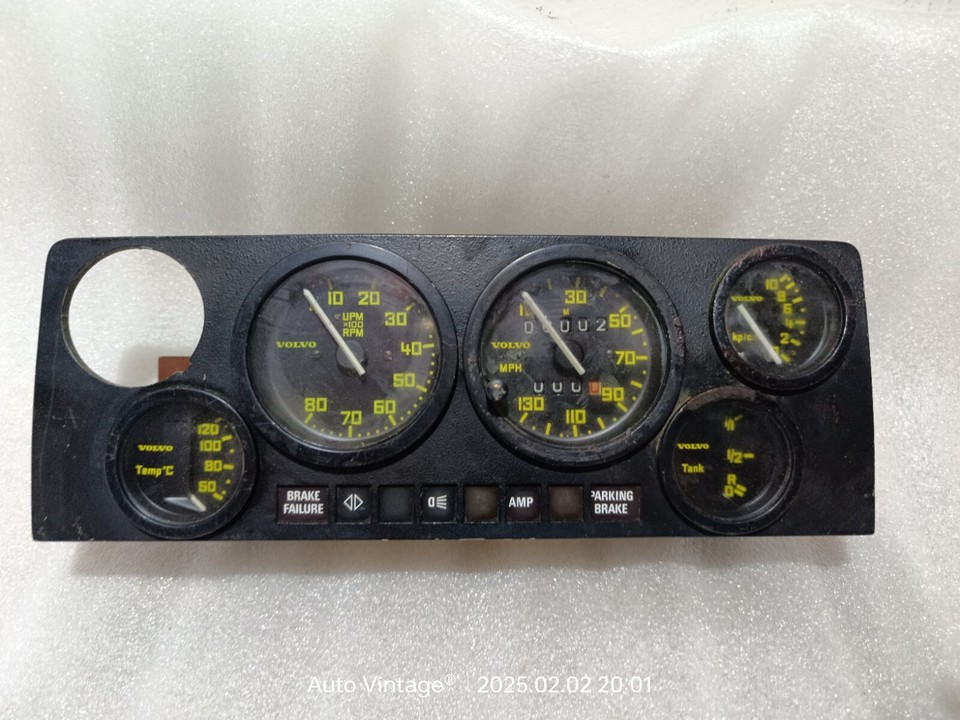 Vintage Volvo 240 244 242 R-Sport Rallye GT Instrument Gauge Cluster | eBay
