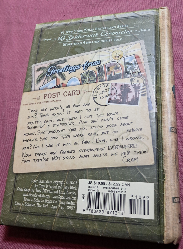 Beyond the Spiderwick Chronicles The Nixie's Song hard cover fantasy ...