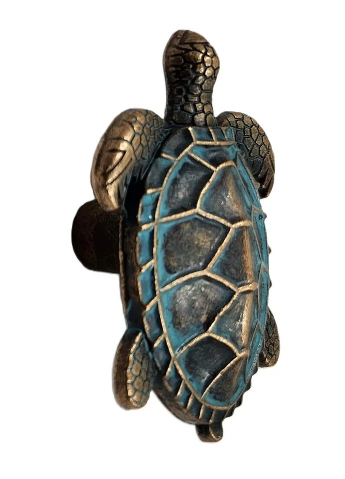 Turtle Cabinet Knobs Drawer Pulls Rustic Nautical Ocean Sea Kitchen ...