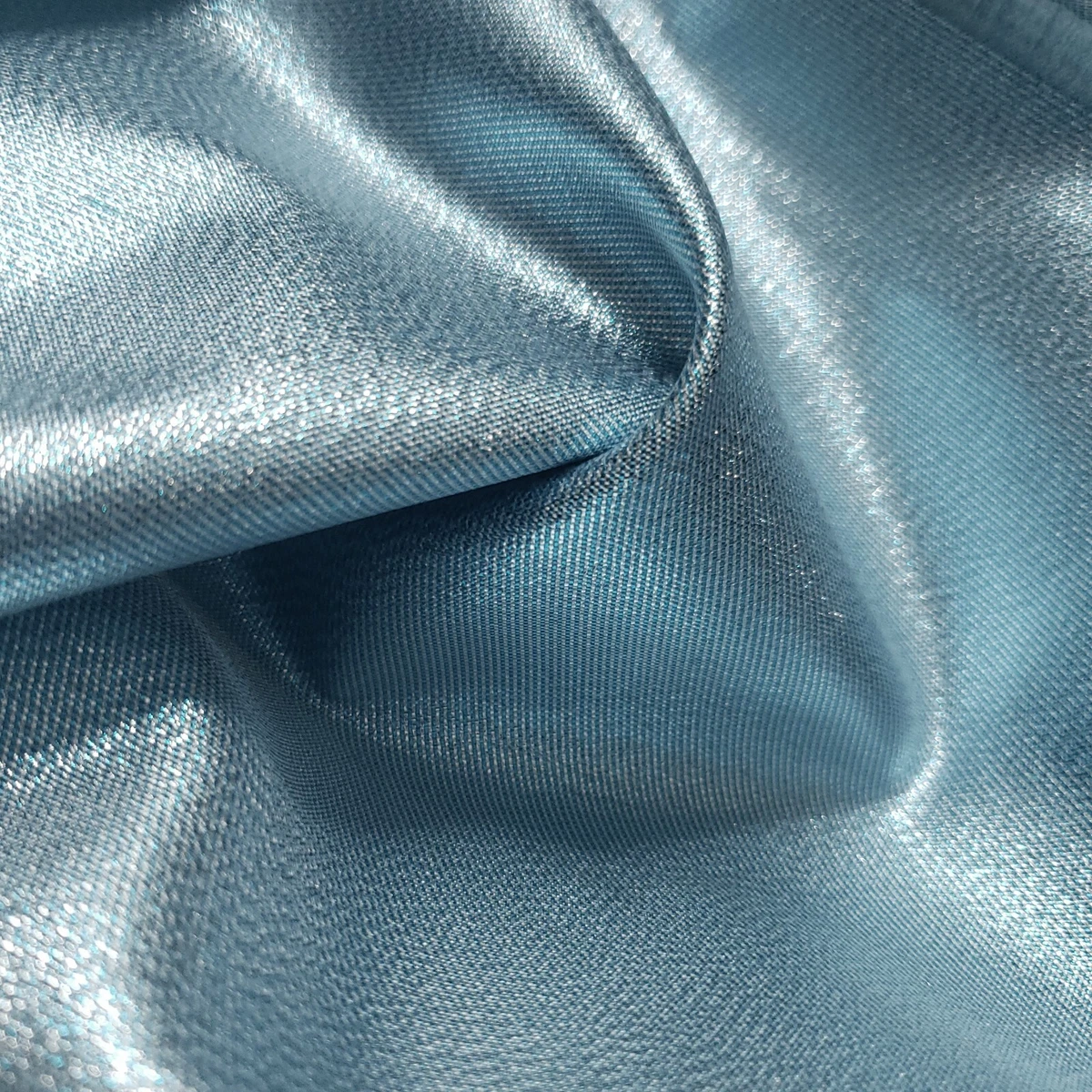 Blue Metallic Fabric
