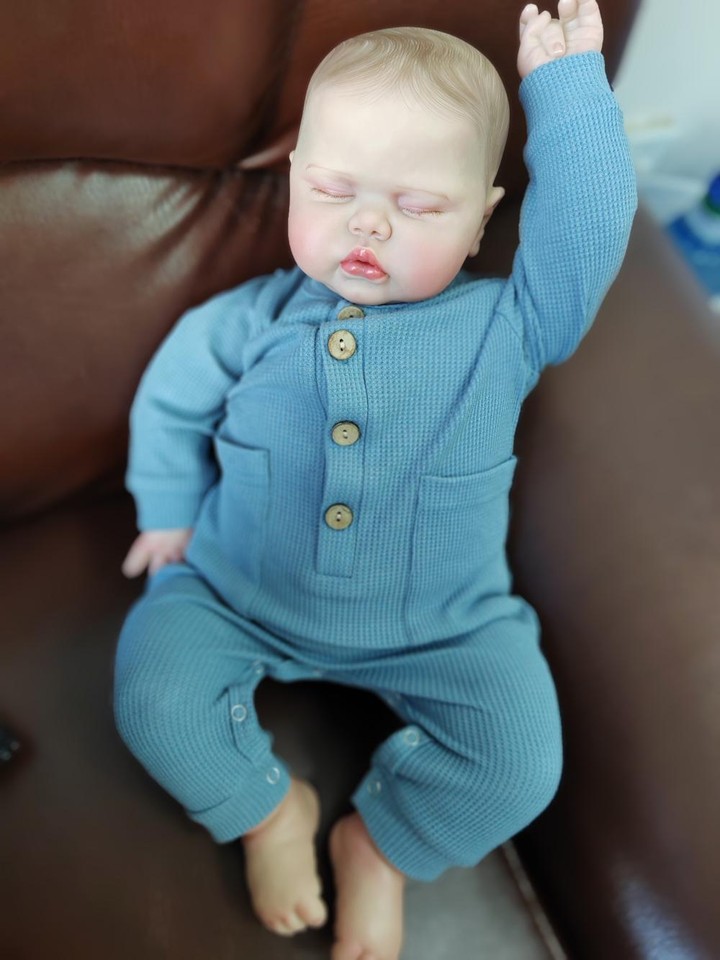 24“ Pickle Reborn Baby Dolls Cuddly Fat Bebe Toddler Doll Lifelike ...