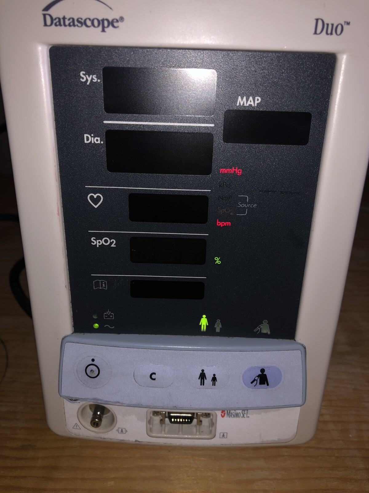 MINDRAY DATASCOPE DUO SPOT MONITOR SpO2 + NIBP CONNECTIONS | eBay UK