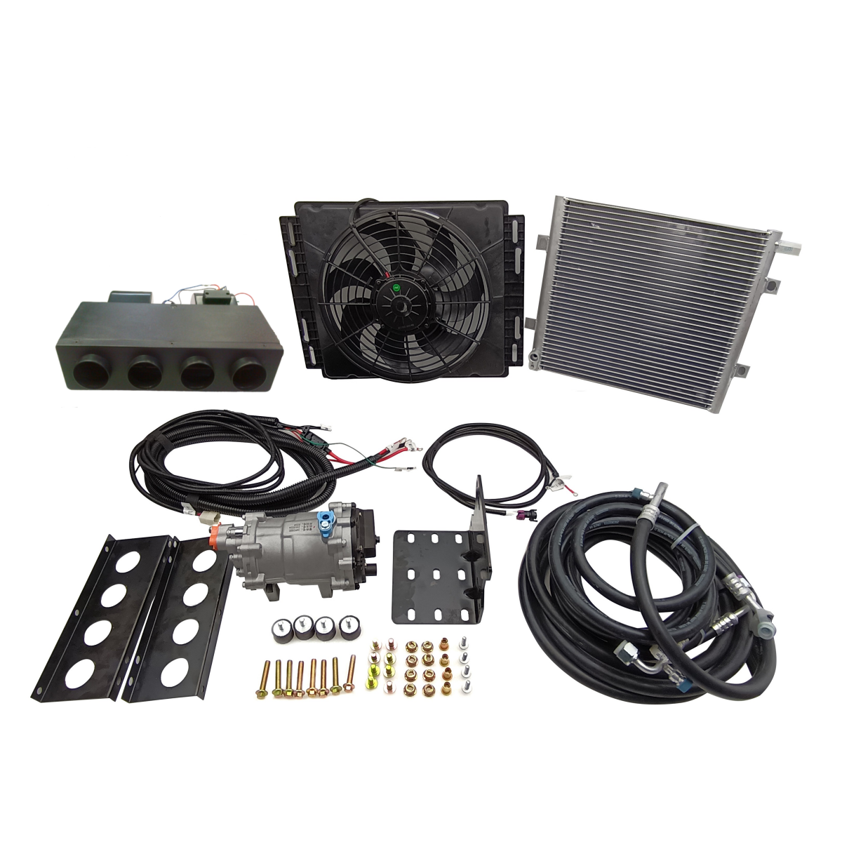 12V Cooling Underdash Air Conditioning Conditioner A/C Kit Universal ...