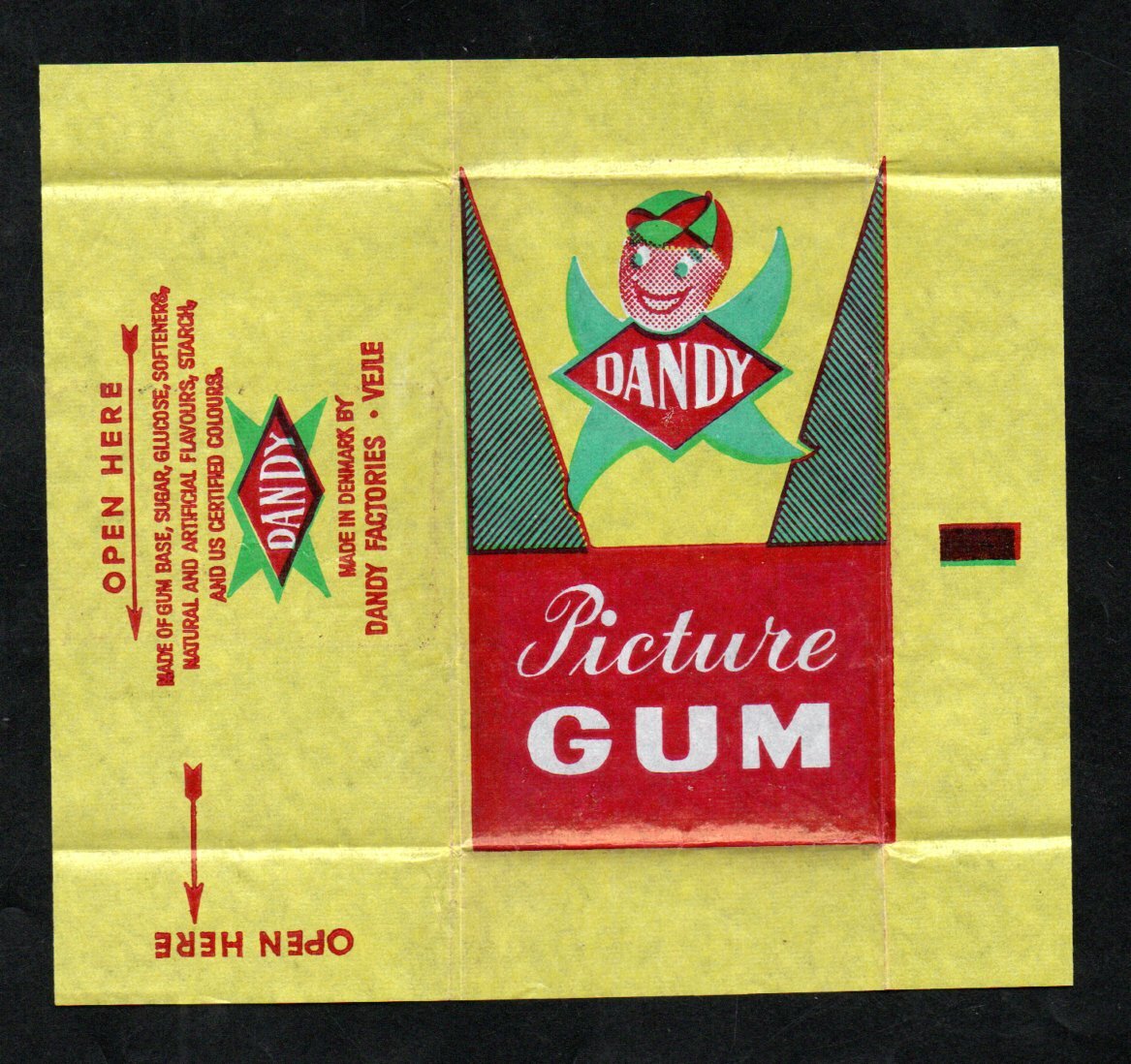DANDY Bubble Gum DENMARK Wrapper as issued | eBay
