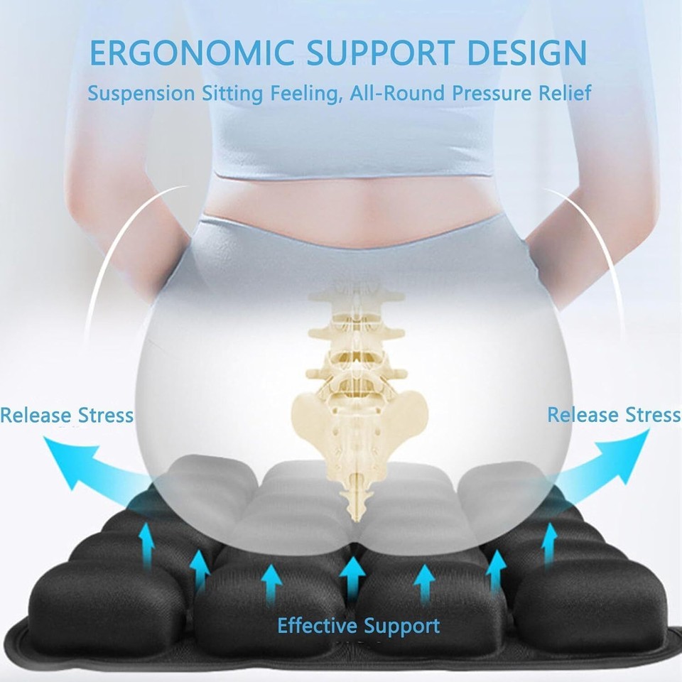 Sondur Travel Cushion 3D Air Cell Seat for Car Office Chair Tailbone ...