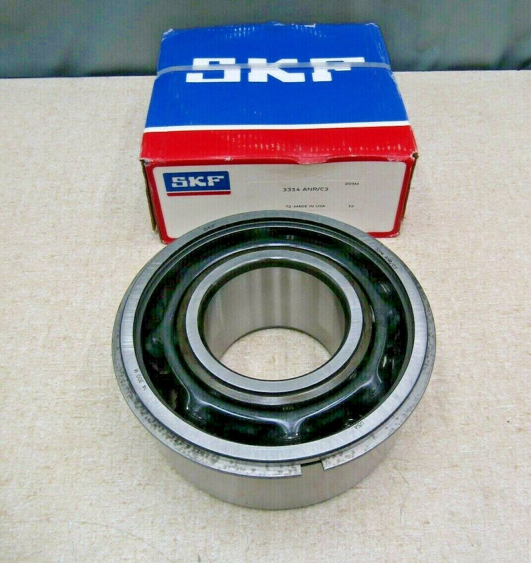 SKF 3314A NR C3 70mm X 150mmX 2.5" Angular Contact Snap Ring Bearing ...