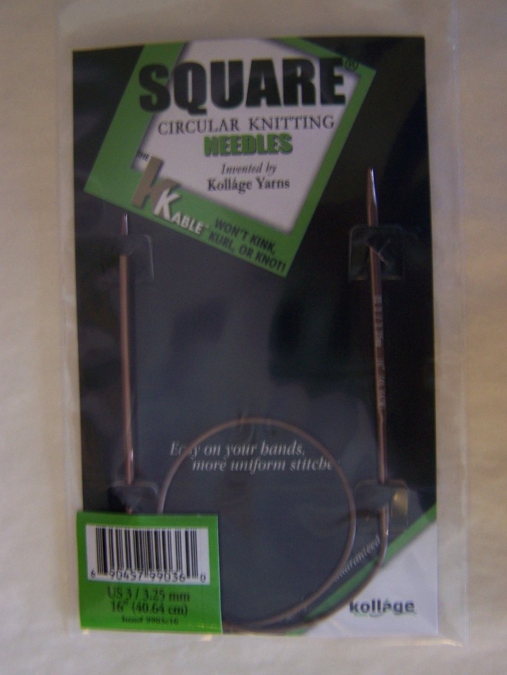 Kollage Square Circular Knitting Needles 16" ORIGINAL | eBay
