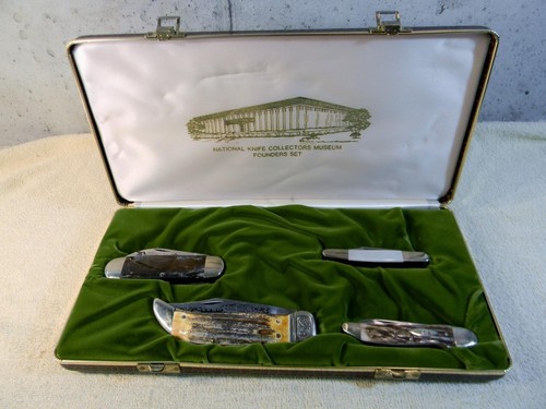 National Knife Collectors Museum Founders Set Kissing Crane Schrade ...