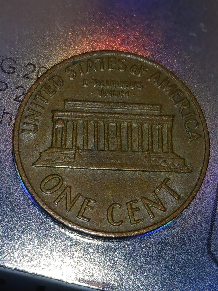 1972 D, ONE OF A KIND Error penny excess material on the back | eBay