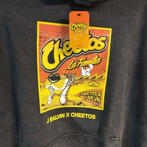 NEW - J Balvin x Cheetos Familia Merch Hoodie - LARGE - Charcoal ...
