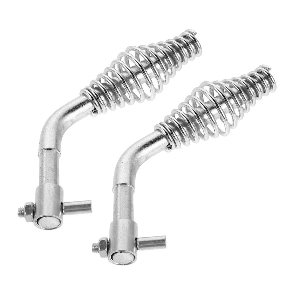 2pcs BBQ Grill Spring Handles: Wood Stove Door Spring Handle ...