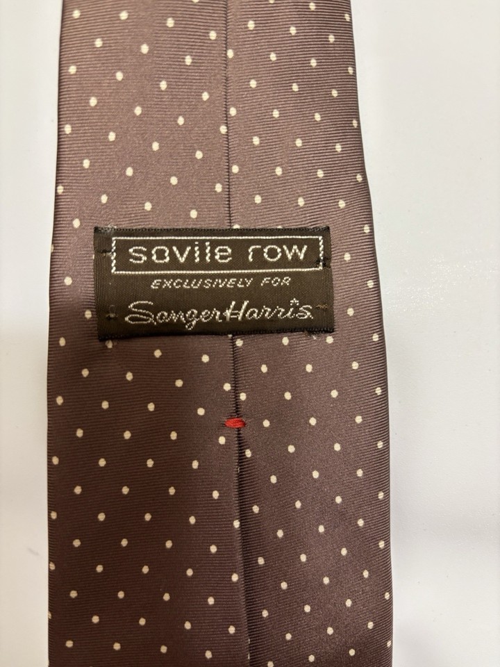 VTG 1960s Silk Tie. SAVILE ROW For Sanger Harris All-Silk Italian ...