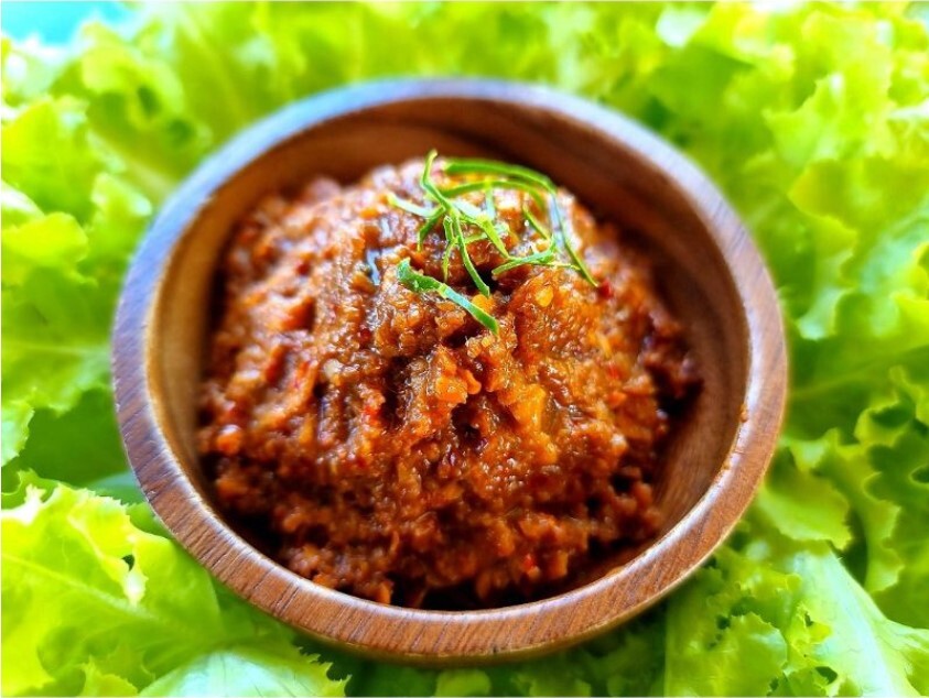 200 g. Bongnua Spicy Thai Laos Plara-Bong Fermented Pickled Fish Chili ...