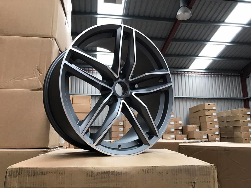 20" Audi RS6 Style Alloy Wheels - Gun Metal Polished - Audi A4 A5 A6 A7 ...