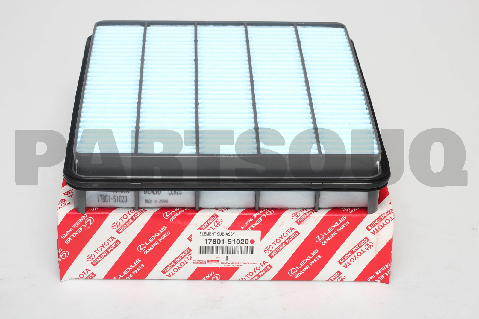 1780151020 Genuine Toyota ELEMENT SUB-ASSY, AIR CLEANER FILTER 17801 ...
