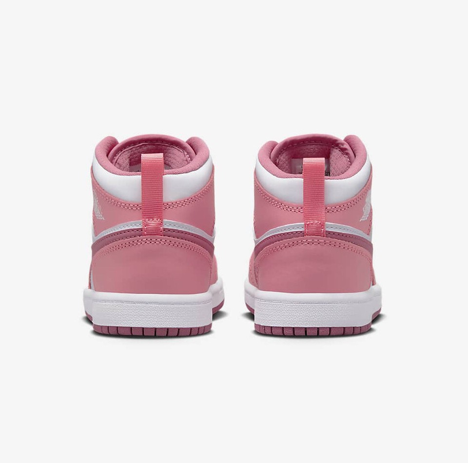 Nike Air Jordan 1 Mid Coral Chalk White Pink Shoes DQ8423-616 GS DQ8424 ...