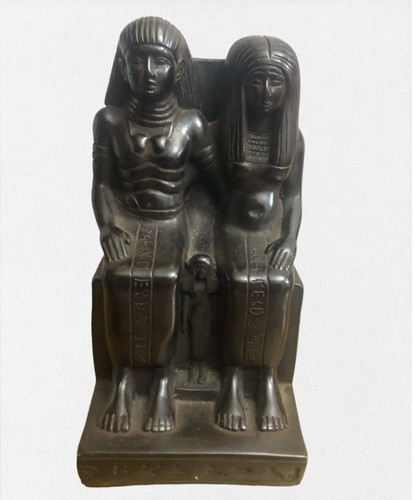 Ancient Egyptian Basalt Statue of Sneferu and Senusret - 25 cm - Rare ...