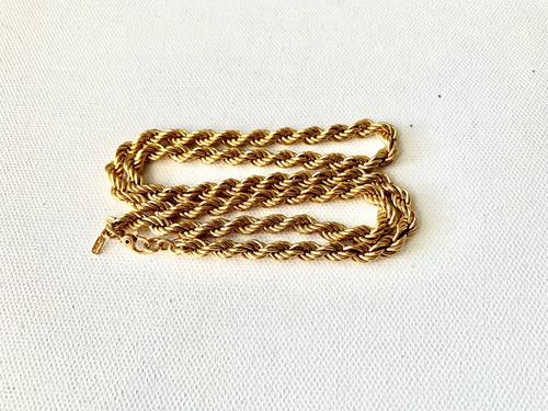 Vintage Monet Gold Tone Rope Chain Necklace 21" | eBay