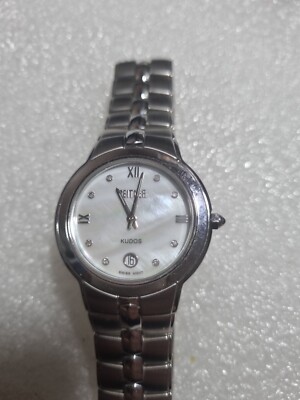 MENS GENUINE ZEITNER KUDOS STAINLESS STEEL BRACELET QUARTZ WATCH. NEW ...