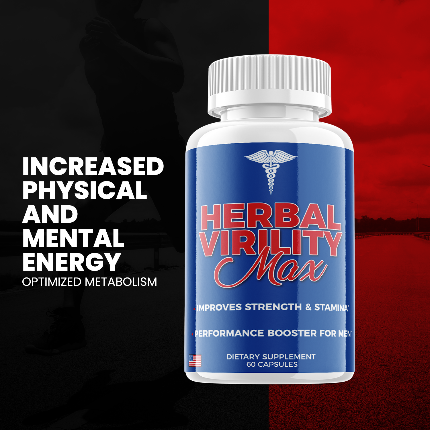 (3 Pack) Herbal Virility Max Men Pills for Male Support & Energy (180 ...