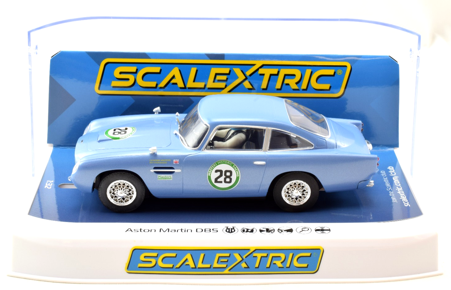 Scalextric Aston Martin DBS - Historic GT Racing W/ Lights 1/32 Slot ...